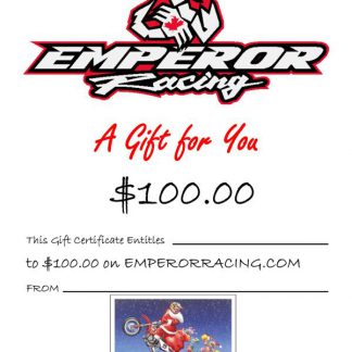 Emperor Racing Gift Certificate $100 Canadian