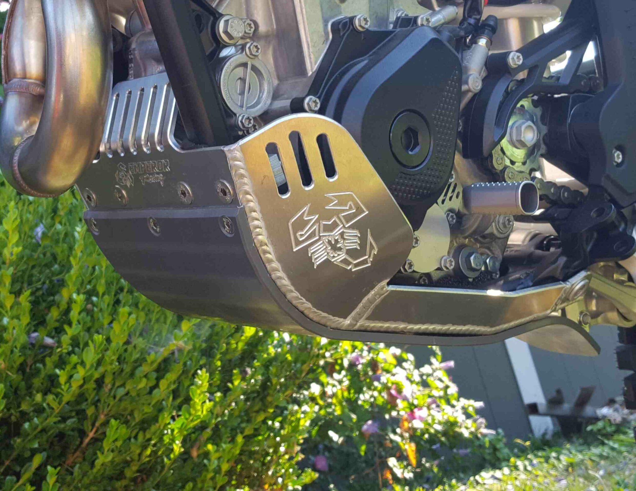 Premium Moto Accessories Pipe Guard Skid Plate Radiator Guard